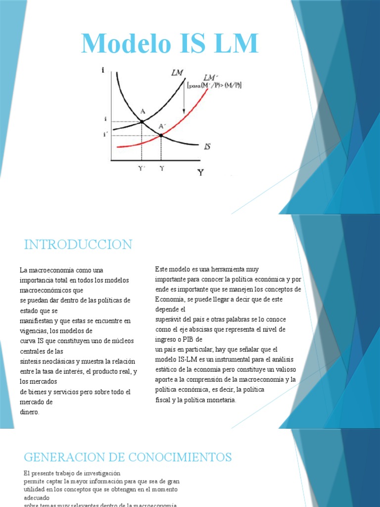 Modelo IS LM | PDF | Equilibrio económico | La política fiscal