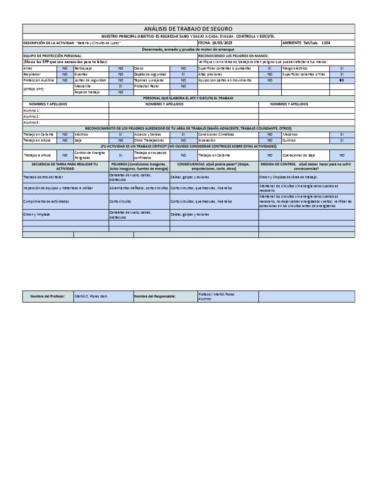 ATS - 2023-1 - Modelo Formato ATS | PDF