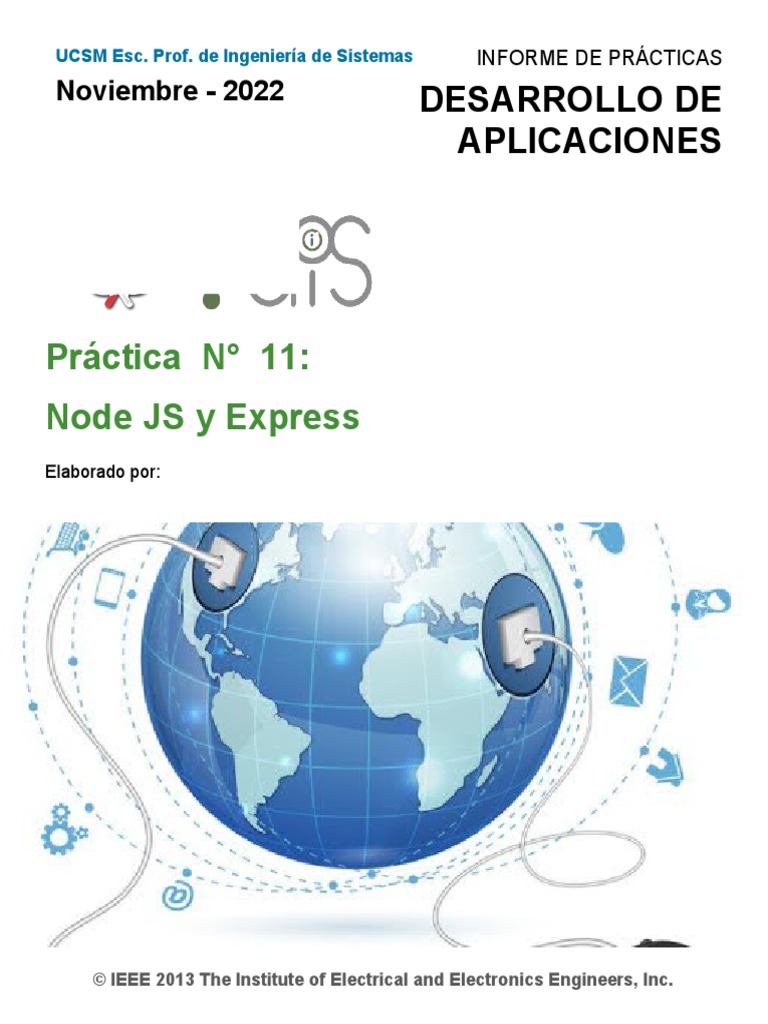 Modelo de Informe Practica N 11 - 2022 | PDF | Php | Red mundial