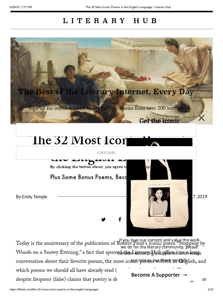 32 Iconic English Poems to Read | PDF | Poetry | English Language ...