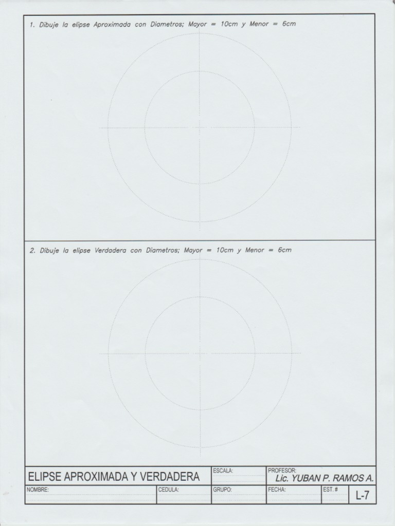 Elipse Aproximada y Verdadera | PDF