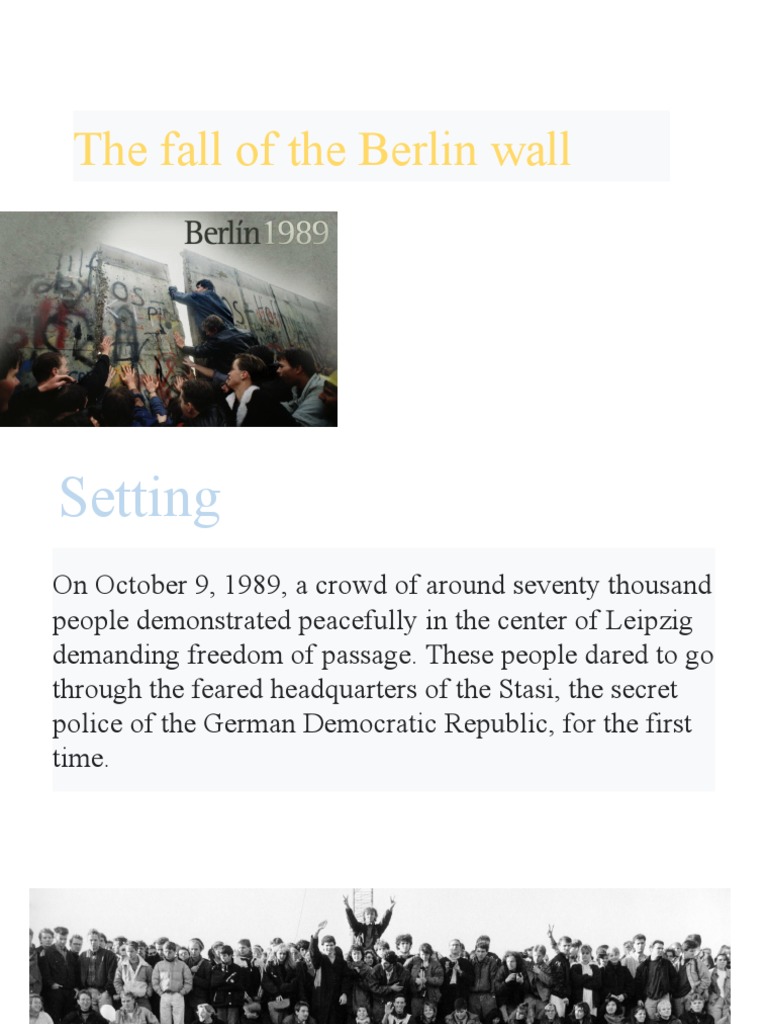 The Fall of the Berlin Wall Explained | PDF
