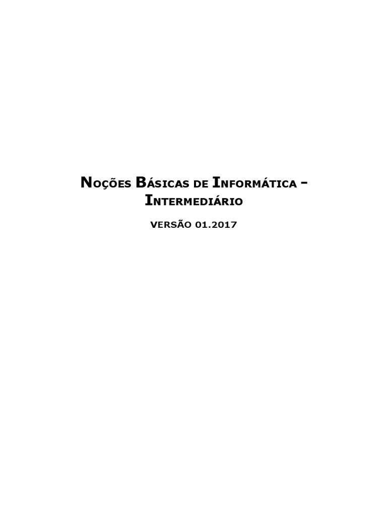 Conceitos Básicos de Informática e Windows | PDF | Rede mundial de ...