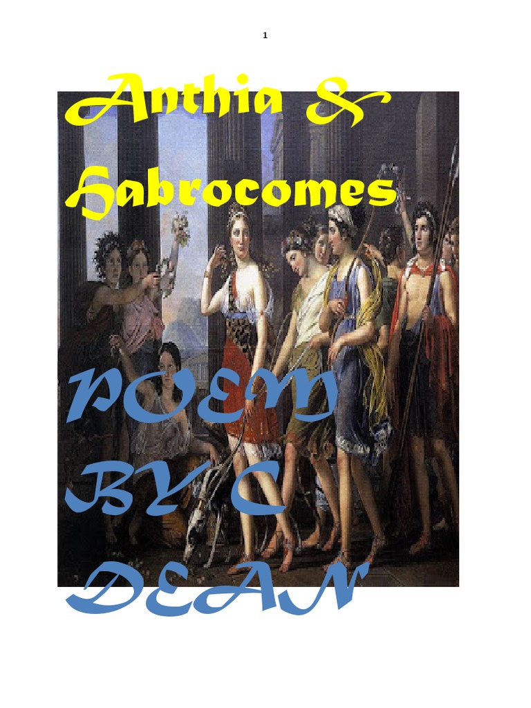 Anthia and Habrocomes-Elizabethan Sonnet Cycle Sequence Poetry Ephesian ...