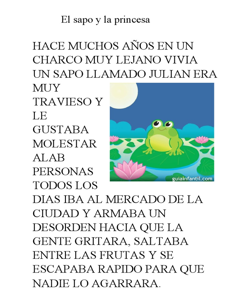 El Sapo y La Princesa | PDF