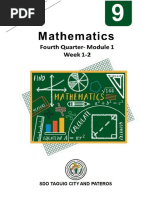 Detailed Lesson Plan Math 9 4th Quarter Com.#43 Session 1 | PDF