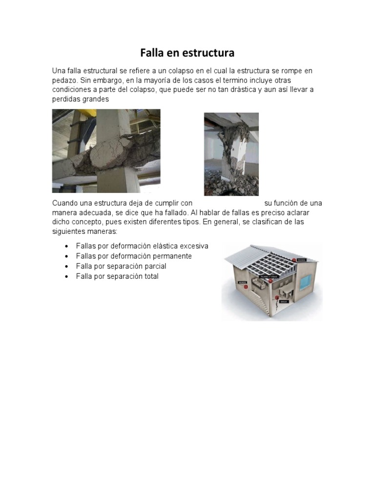 Fallas en Estructuras | PDF | Acero | Resistencia de materiales