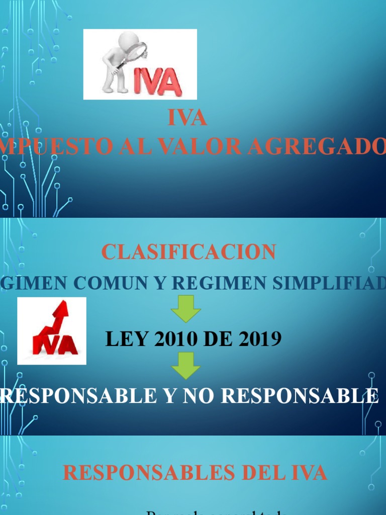 Reglas y Responsabilidades del IVA 2022 | PDF | Impuesto al valor ...