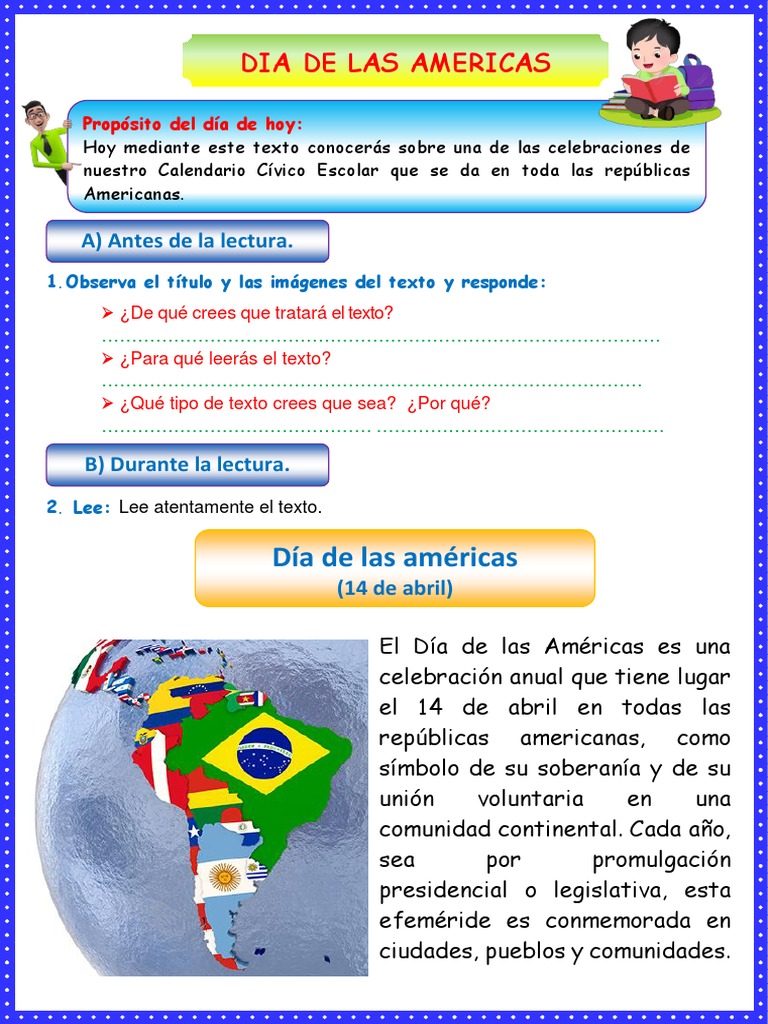Dia de Las Americas | PDF | Américas