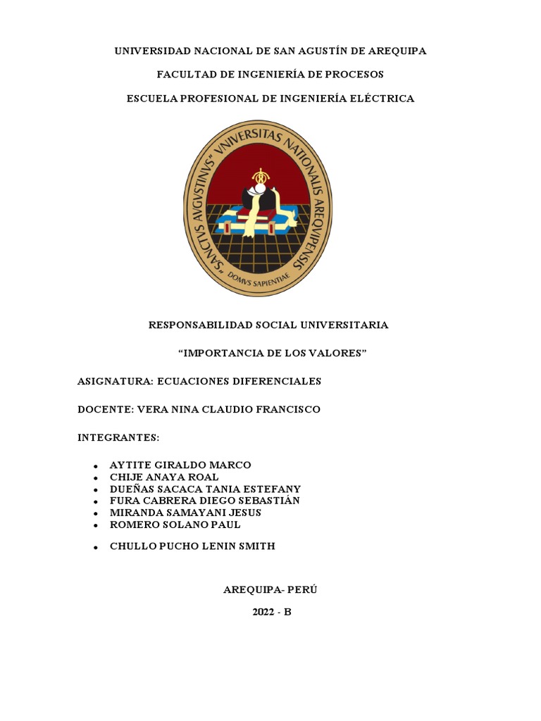 Rsu Ecuaciones Diferenciales | PDF | Science
