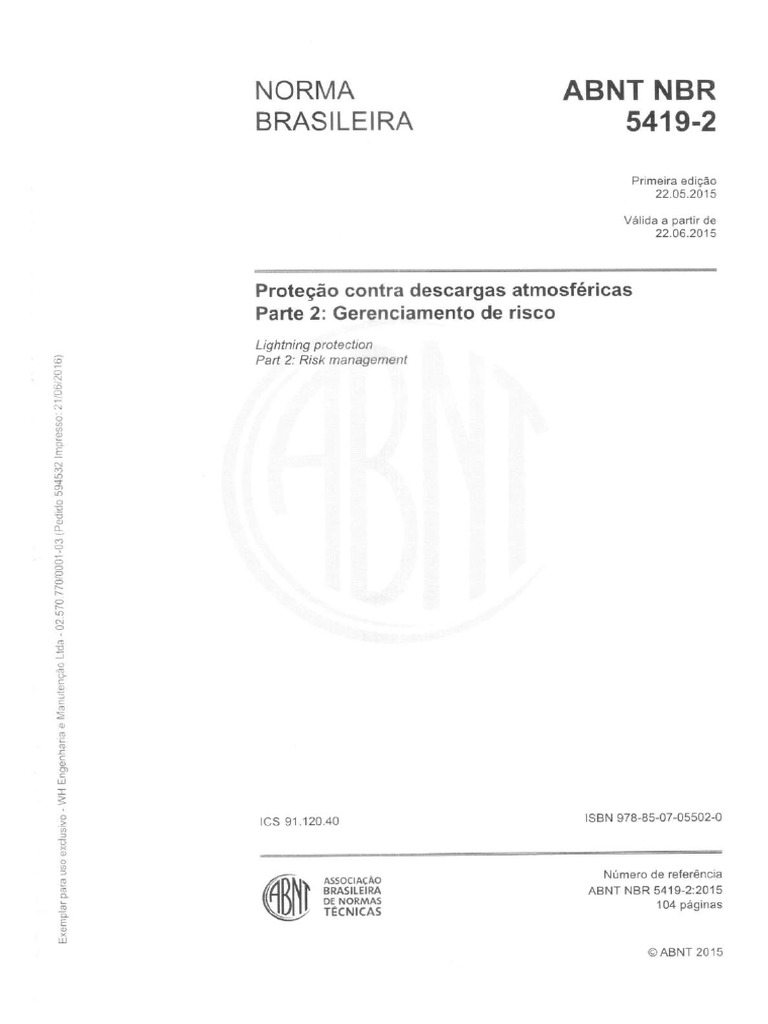 Abnt 5419-2 | PDF