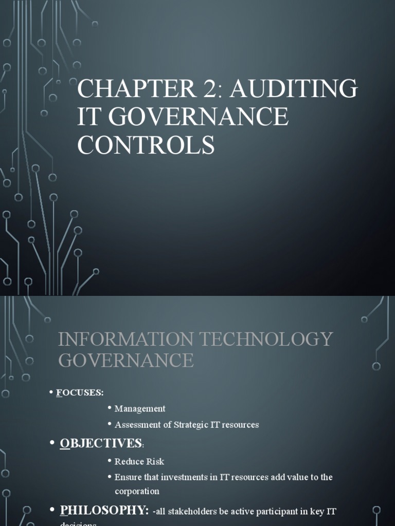 Chapter 2: Auditing It Governance Controls | PDF