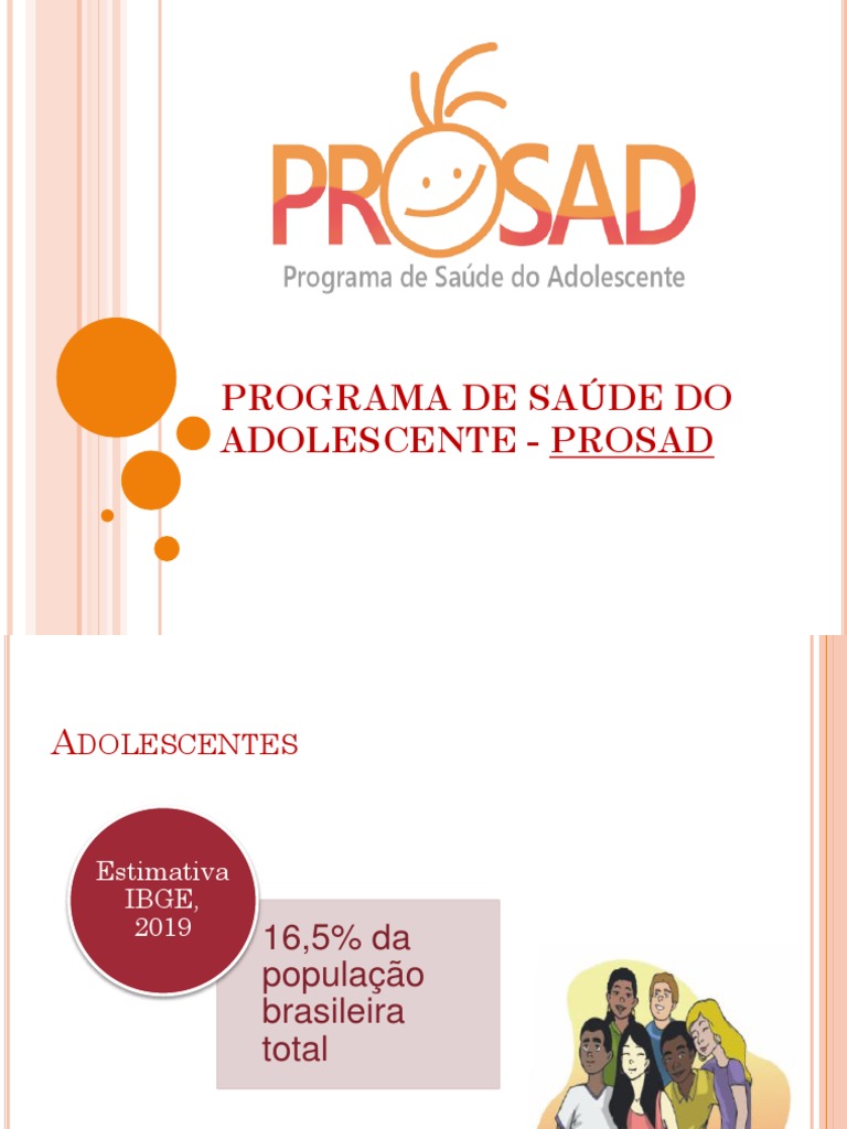 4 Aula PROGRAMA DE SAÚDE DO ADOLESCENTE - PROSAD 2023 | PDF ...