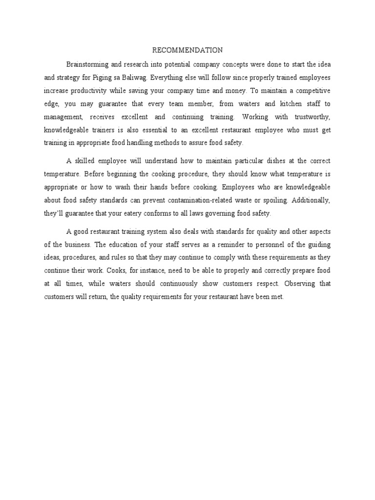 The Importance of Excellent Training for Restaurant Employees on Food ...