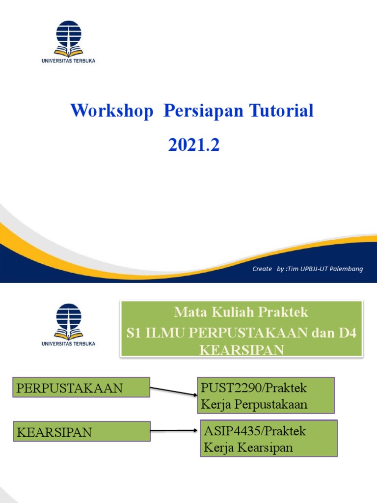 01.workshop Persiapan Tutorial | PDF