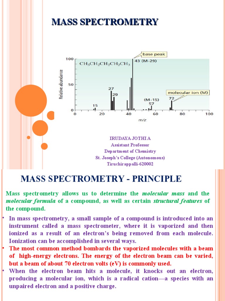 Mass Spectrometry | PDF | Mass Spectrometry | Ion