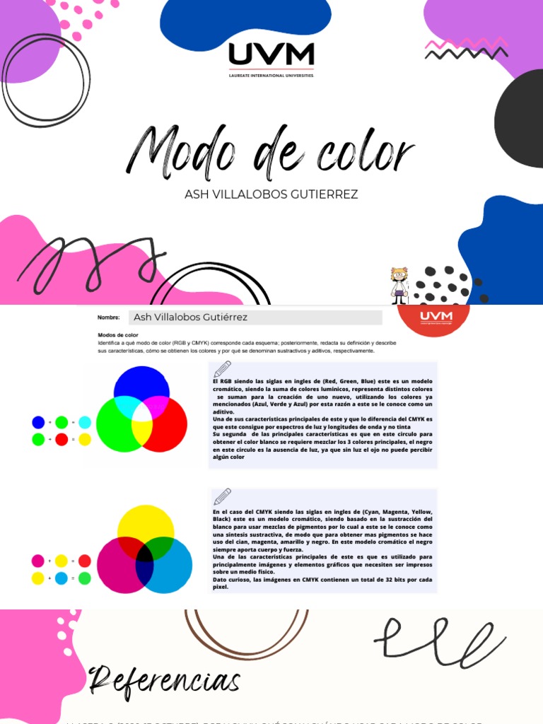 Modelos de Color: RGB vs CMYK | PDF