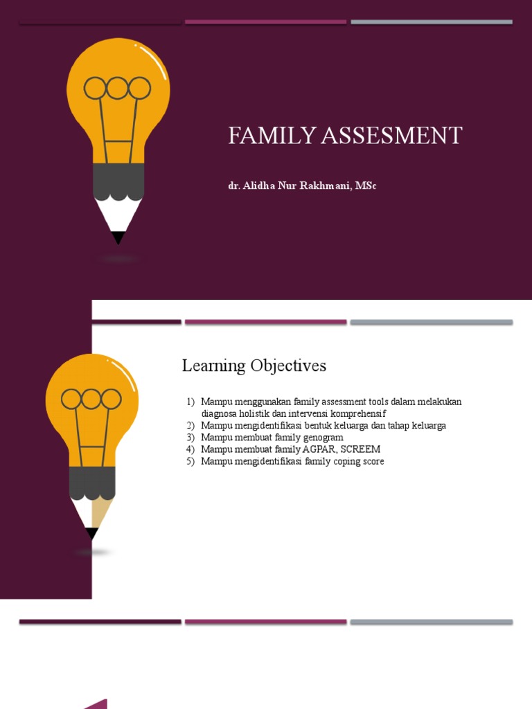 Family Assesment: Dr. Alidha Nur Rakhmani, MSC | PDF