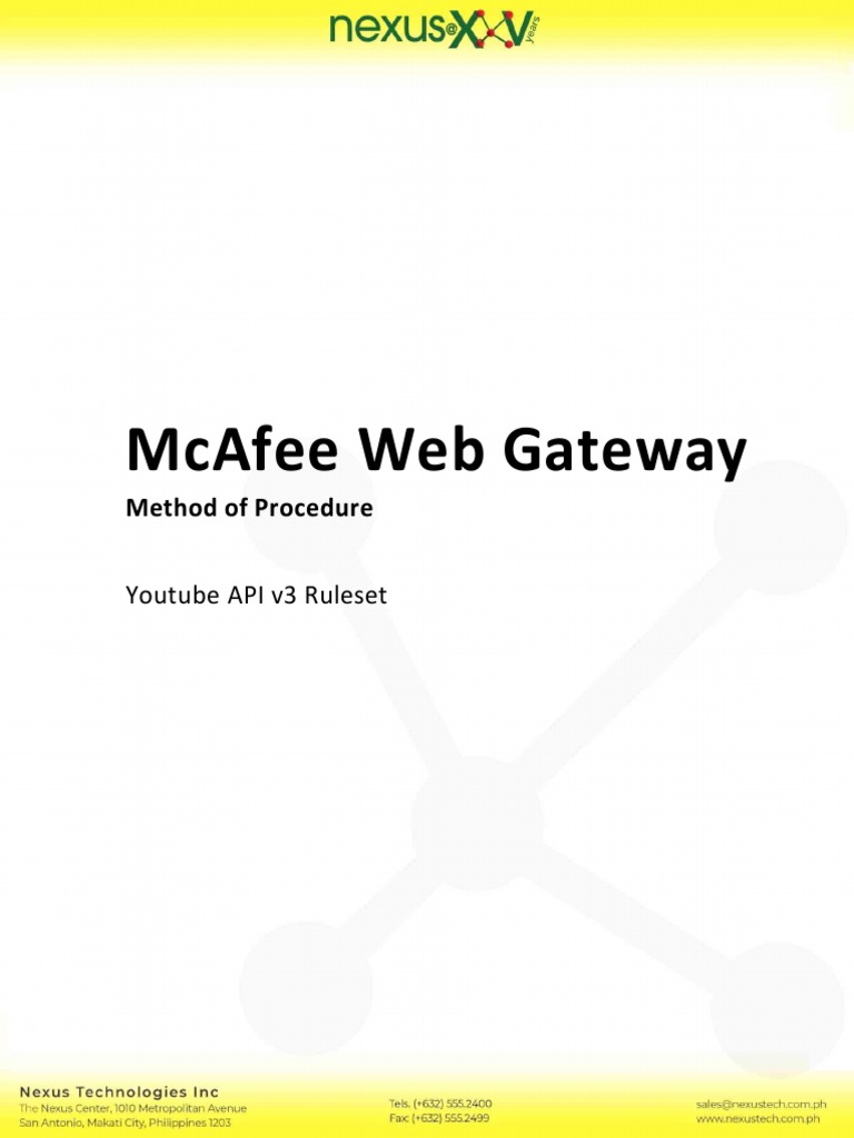 Mcafee Web Gateway: Method of Procedure | PDF | Public Key Certificate ...