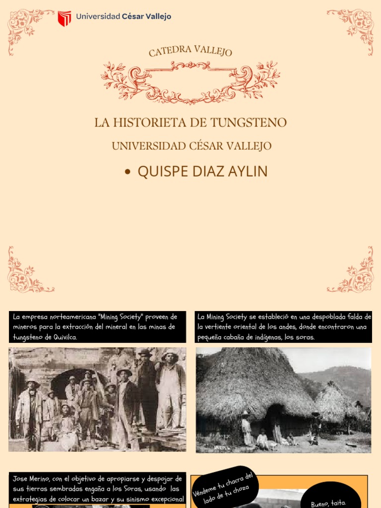 Quispe Diaz Aylin: La Historieta de Tungsteno | PDF