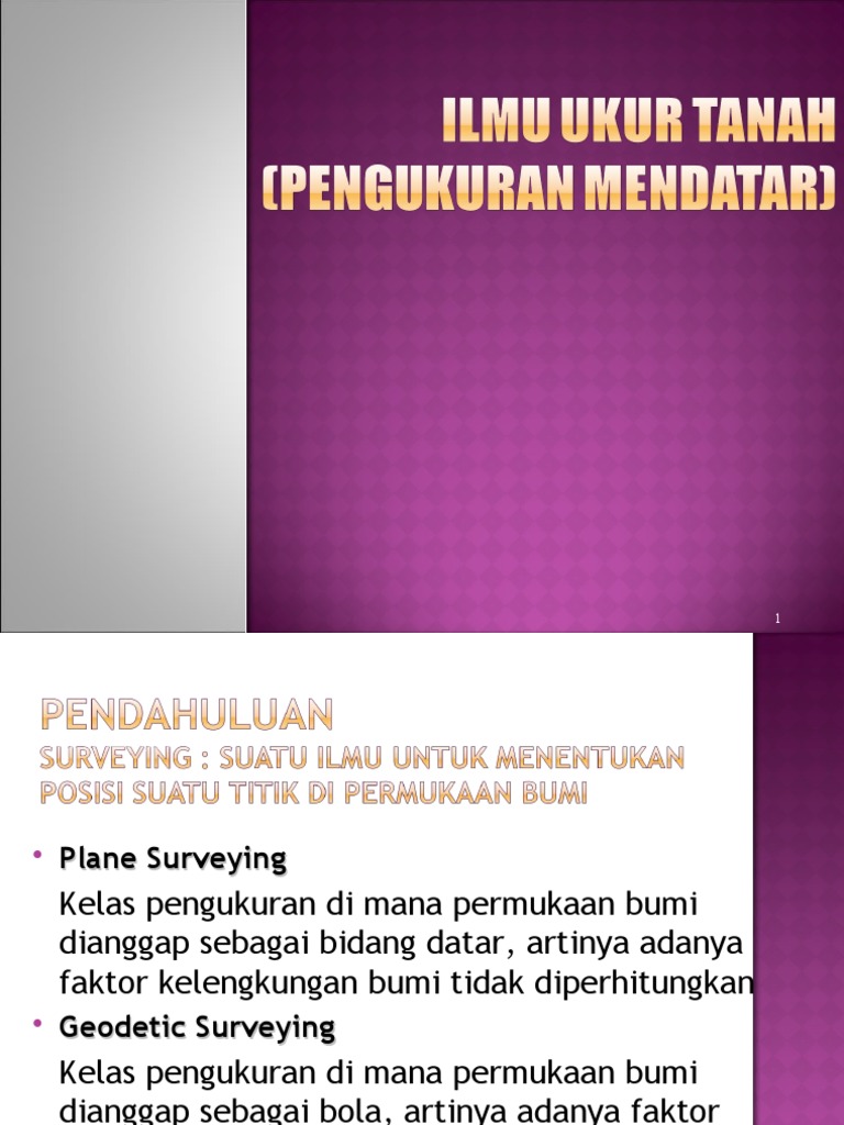 Pengukuran Mendatar | PDF