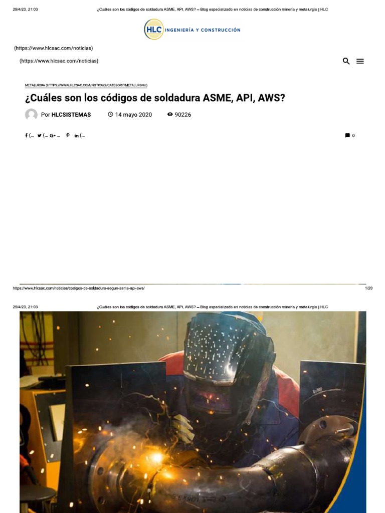 Que Son Los Codigos de Soldadura ASME API y AWS | PDF