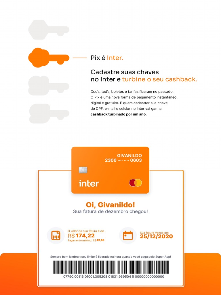 Fatura Banco Inter | PDF | Economias | Tecnologia bancária