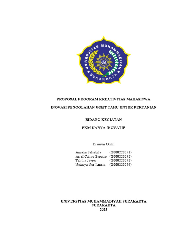 Inovasi Pupuk Organik dari Whey Tahu | PDF