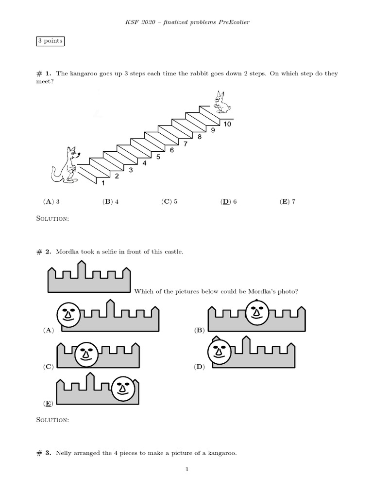 2020 Pre Ecolier | PDF