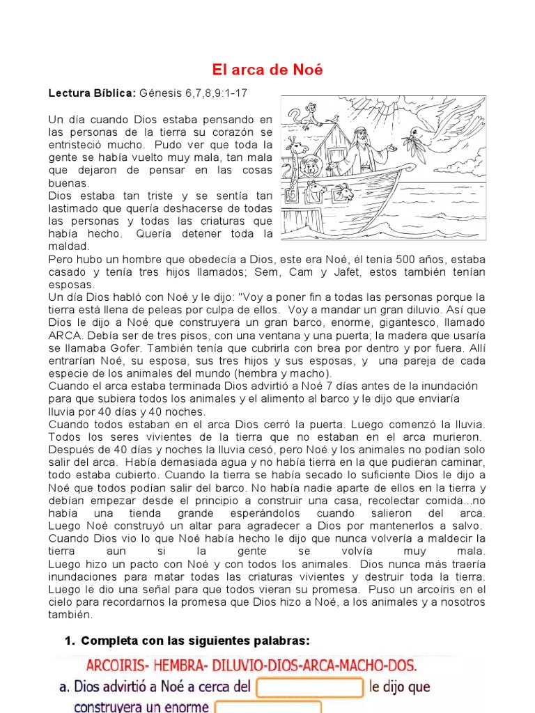 El arca de Noé | PDF | Arca de Noé | Noé