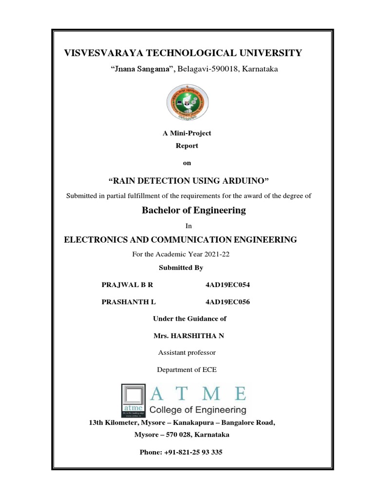 Visvesvaraya Technological University: "Jnana Sangama", Belagavi-590018 ...