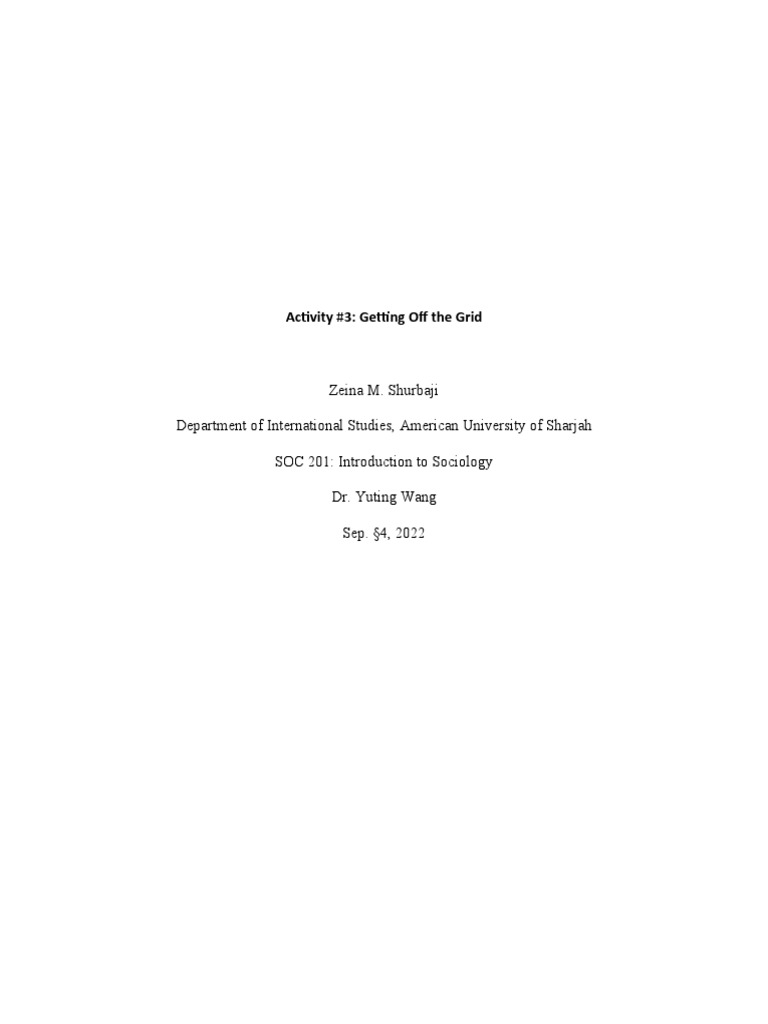 SOC 201 - Activity 3 | PDF SOC 201 - Activity 3 | PDF
