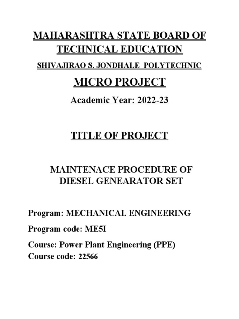 Maintaining Diesel Generators: 8 Key Steps | PDF | Radiator | Diesel Engine