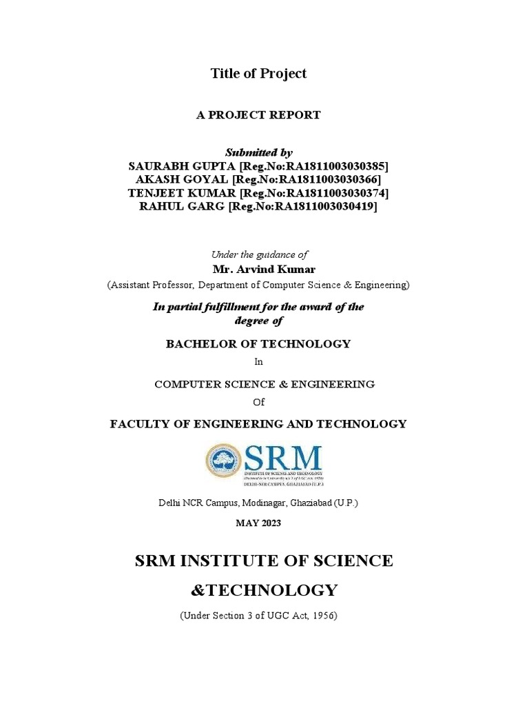 Project Report | PDF | Malaria | Deep Learning