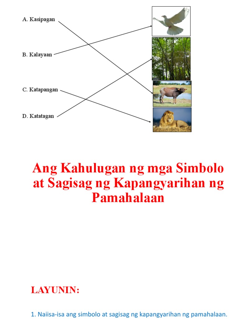 Ang Kahulugan NG Mga Simbolo at Sagisag | PDF