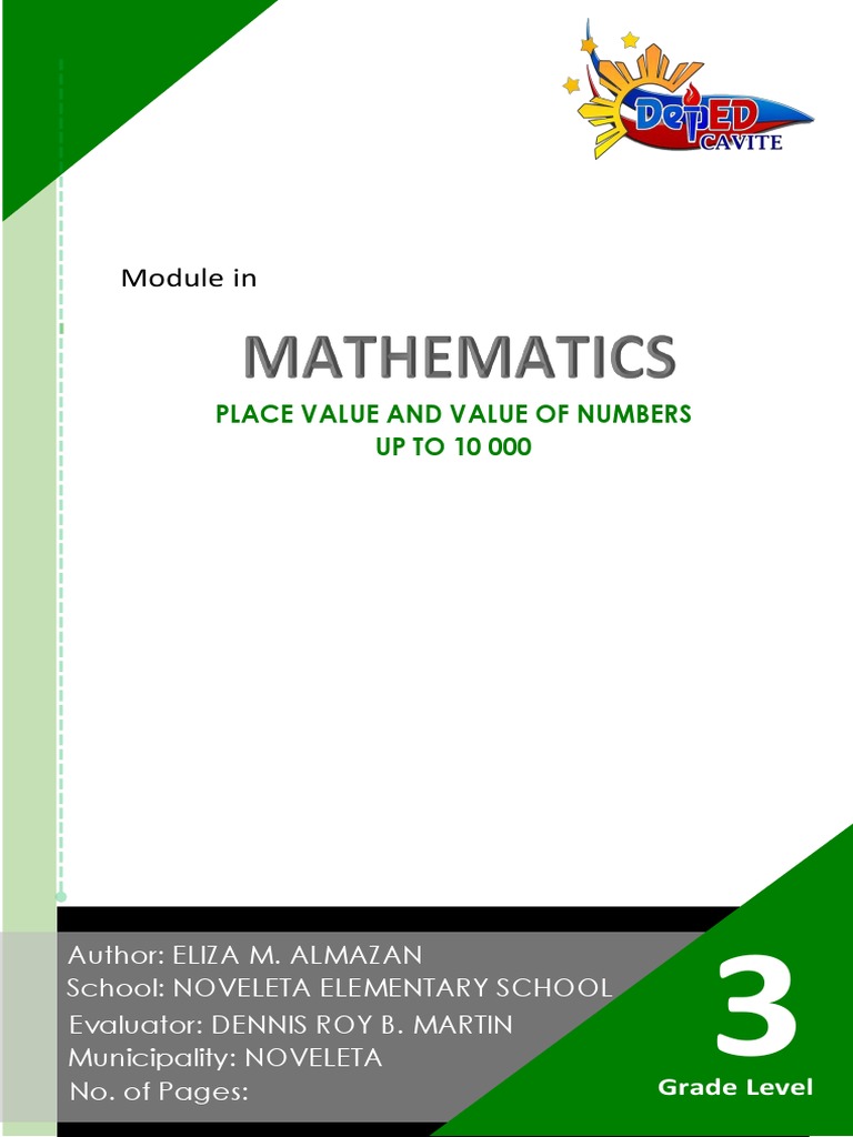 Module 2 in Math 3 M3NS Ia 10.3 ETM | PDF