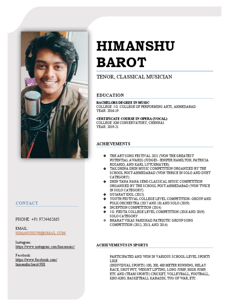 Himanshu Resume Main | PDF
