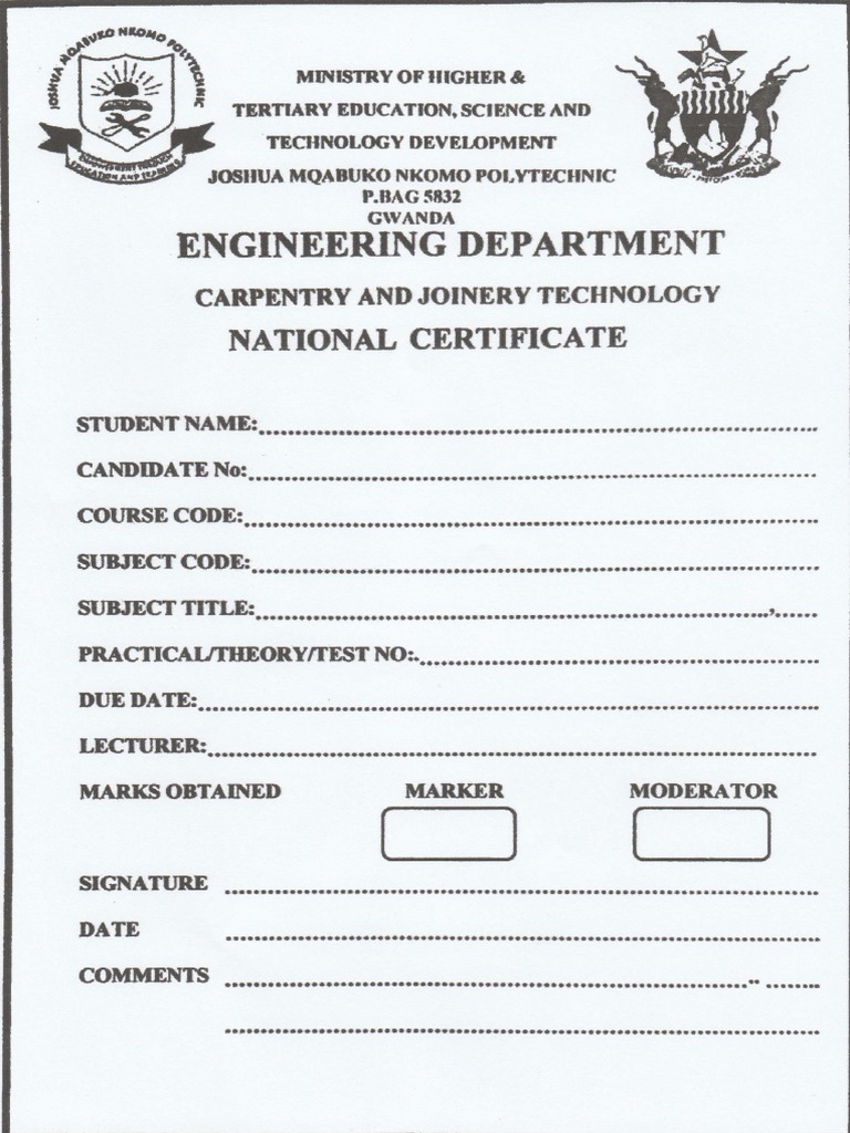 Carpentry Cover | PDF