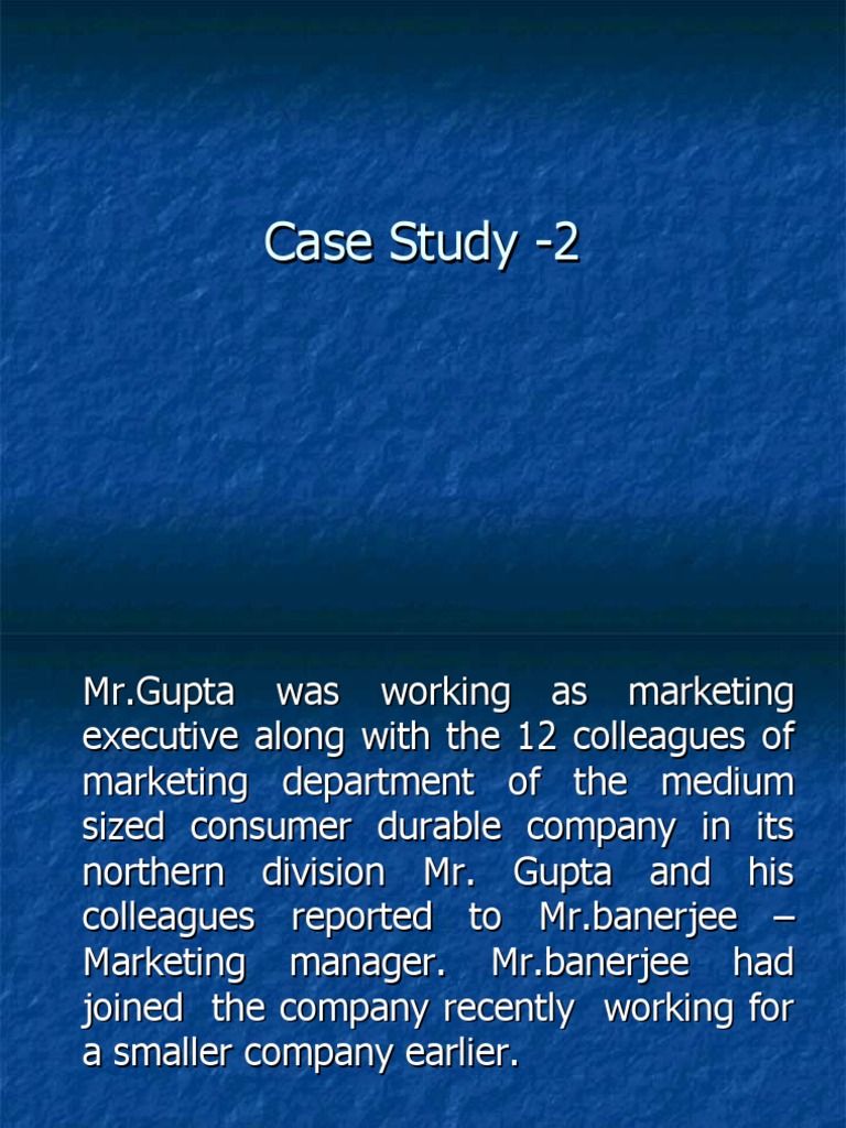 Case Study -2 mba I | PDF