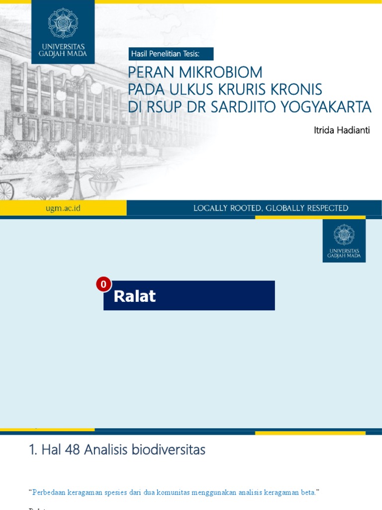 Peran Mikrobiom Pada Ulkus Kruris Kronis Di Rsup DR Sardjito Yogyakarta ...