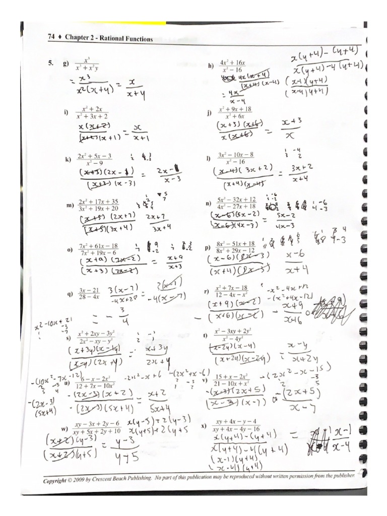 74 - Chapter 2 - Rational Functions | PDF