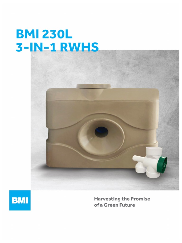 Bmi 230L 3-In-1 RWHS | PDF
