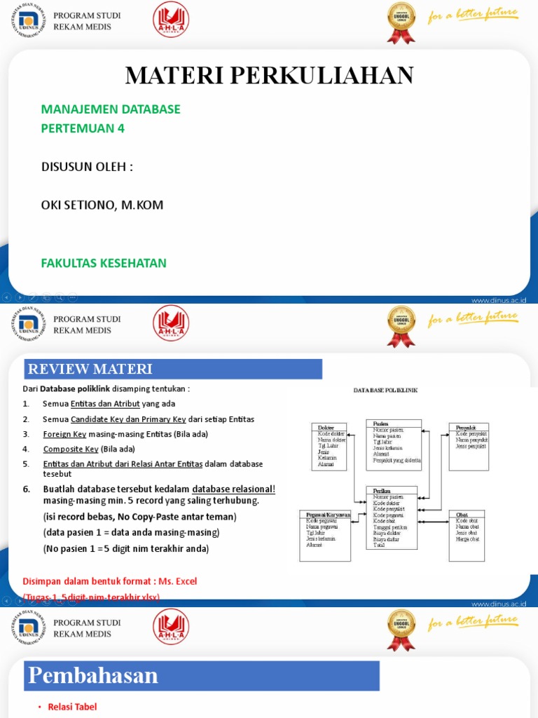 Relasi Tabel Dan Pengenalan ERD | PDF