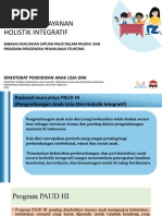 Panduan Praktis Implementasi PAUD-HI Bagi Satuan PAUD | PDF