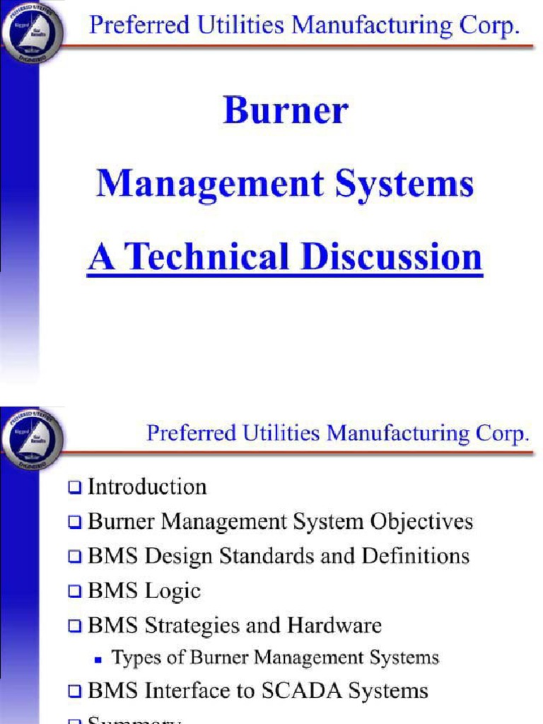 Burner Management System BMS | PDF | Programmable Logic Controller | Boiler