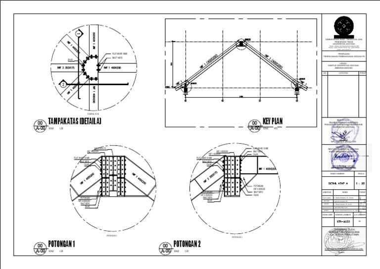 Tampak Atas (Detail A) Key Plan | PDF