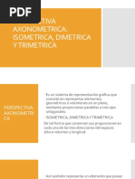 La Perspectiva Trimétrica Es Una Proyección Axonométrica | PDF