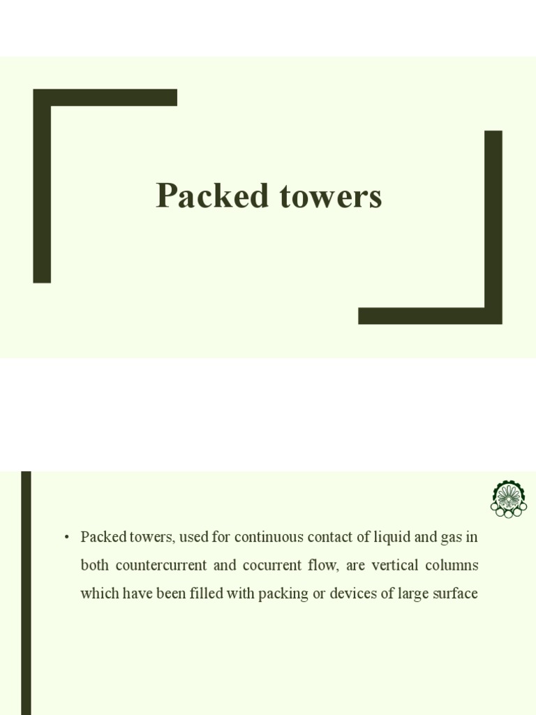 8 - Packed Tower Design-1 | PDF | Liquids | Materials