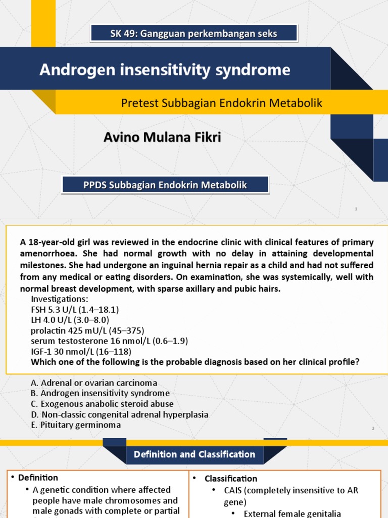 Androgen Insensitivity Syndrome | PDF | Puberty | Medicine