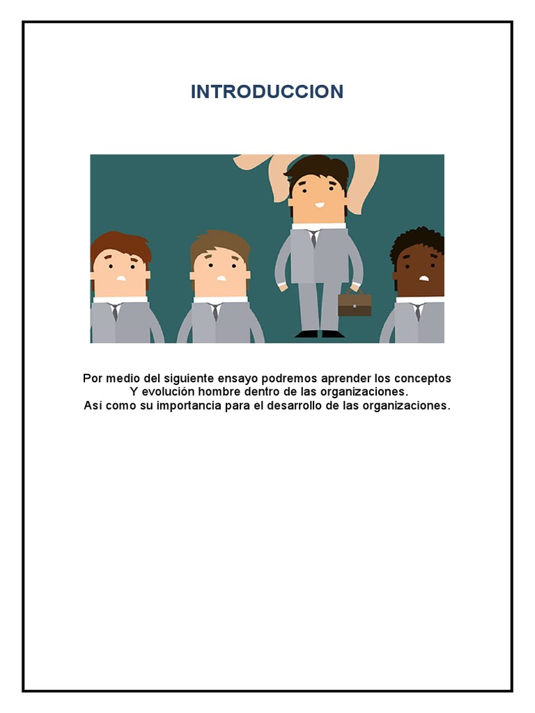 Factor Humano en Las Organizaciones | PDF | Aprendizaje | Evolución